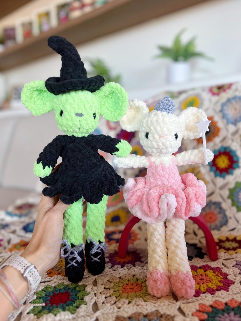 Crochet Elphaba Mouse: Wicked Inspired Handmade Plush (ready to Ship ...