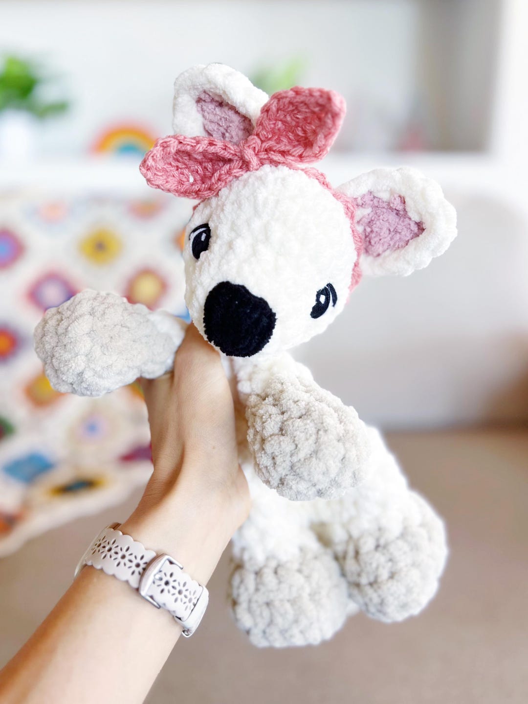 Crochet Fiji the Arctic Fox: Vanilla White, Handmade Plush (ready to ...