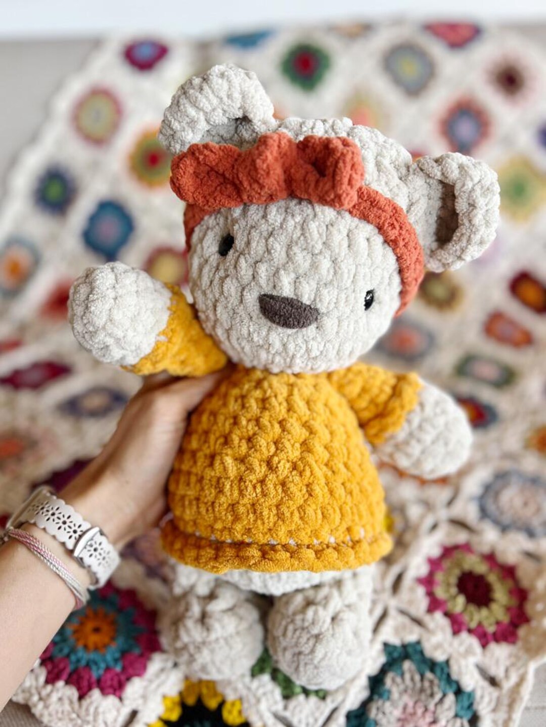 Teddy Bear Amigurumi Plushie ready to Ship - Etsy
