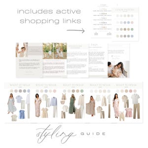 Photographer Style Guide - Style Guide Template, What to Wear Template ...