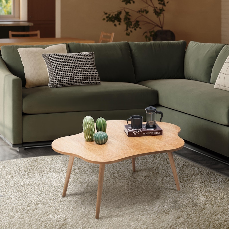 Wood End Table Irregular - Etsy