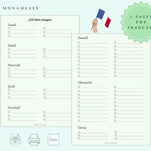 Chores Managing Planner Printable Family Chores List Weekly Digital ...