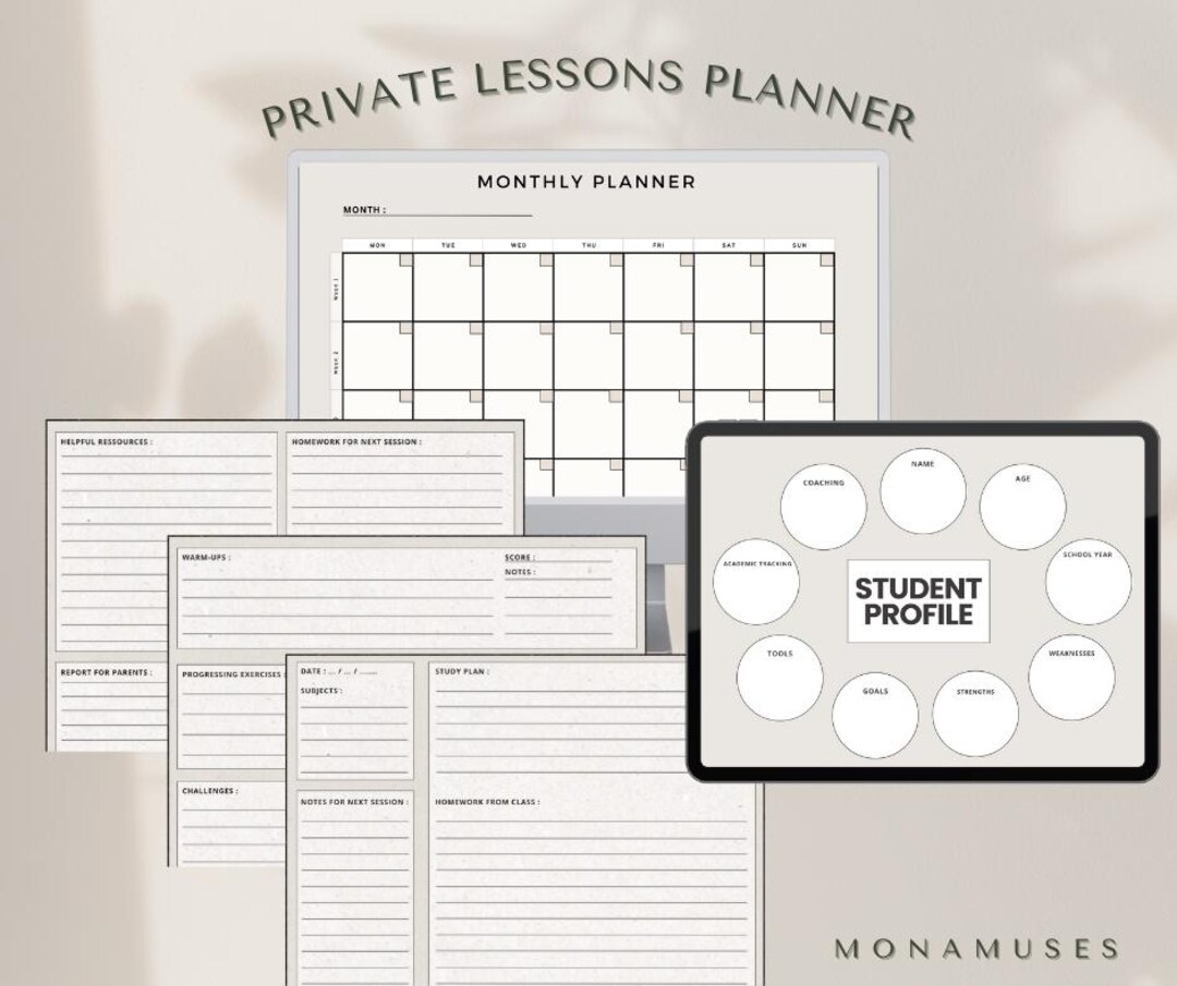 Tutoring Planner and Schedule Teaching Organizer for Educators ...