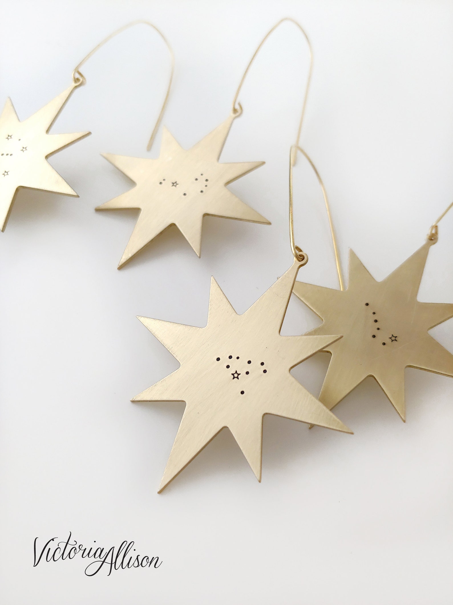 Custom Star Constellation Ornament Brass Personalized With - Etsy