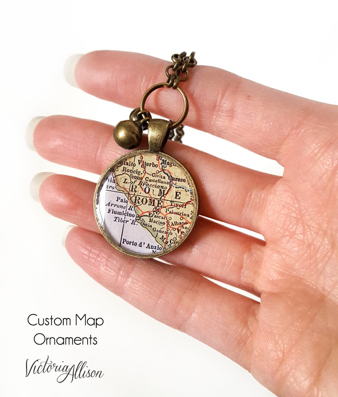 Custom Map Ornament Christmas Ornament Tree Gift Travel - Etsy