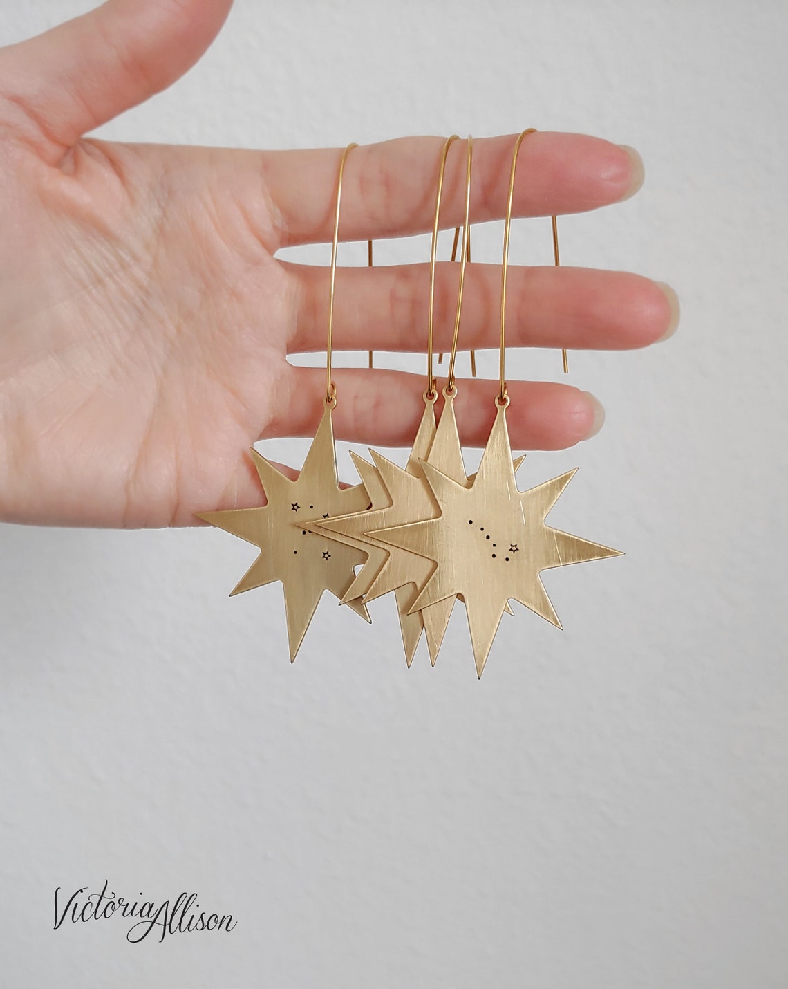 Custom Star Constellation Ornament Brass Personalized With - Etsy