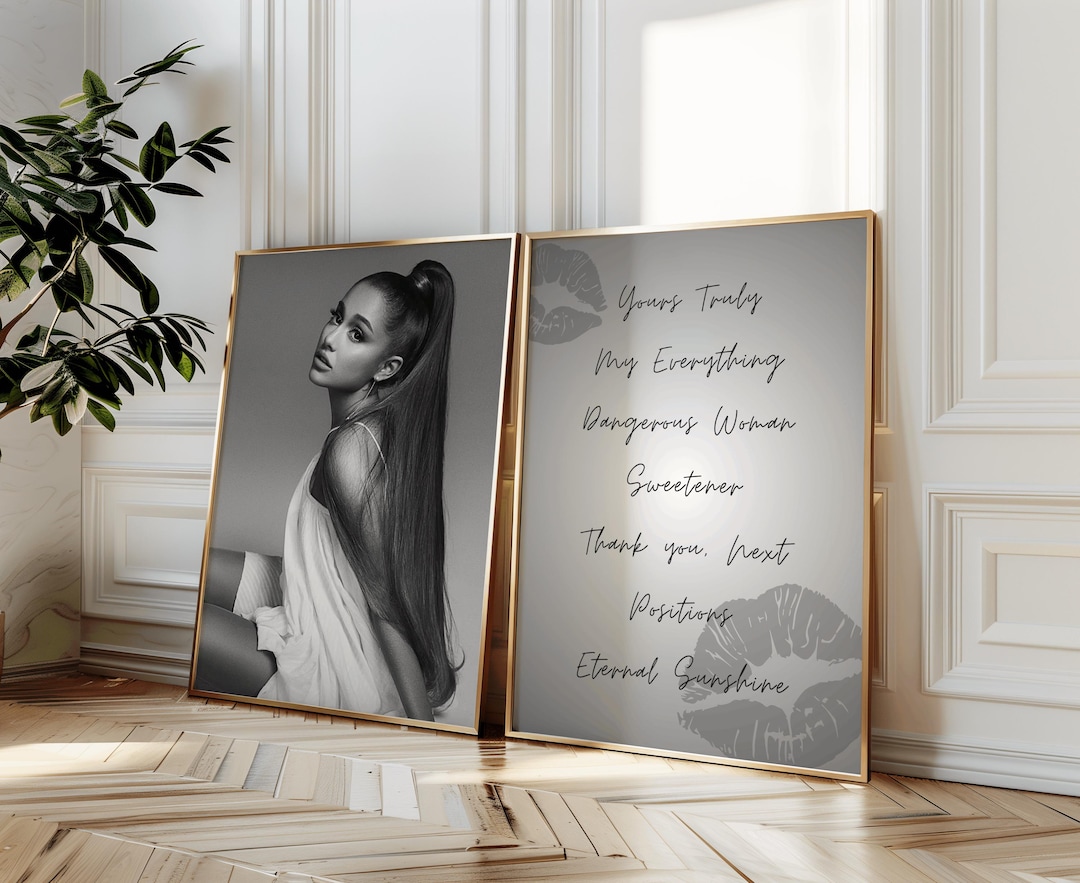 Ariana Grande Poster Album Cover Printable Wall Art Arianators Gift ...