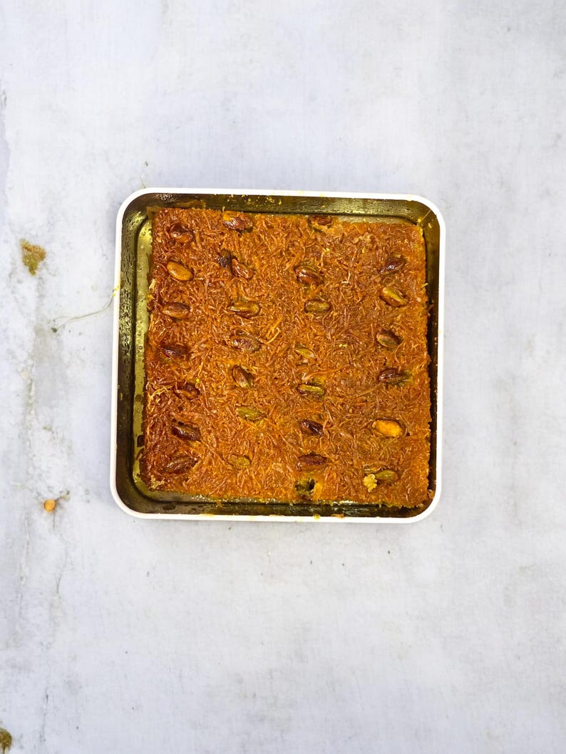 Pistachio Turkish Knafah Dessert Box, Food Theme Gifts, Handmade ...