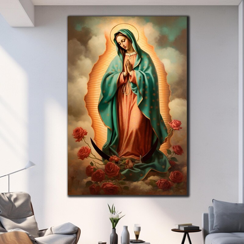 Abstract Virgin Mary - Etsy