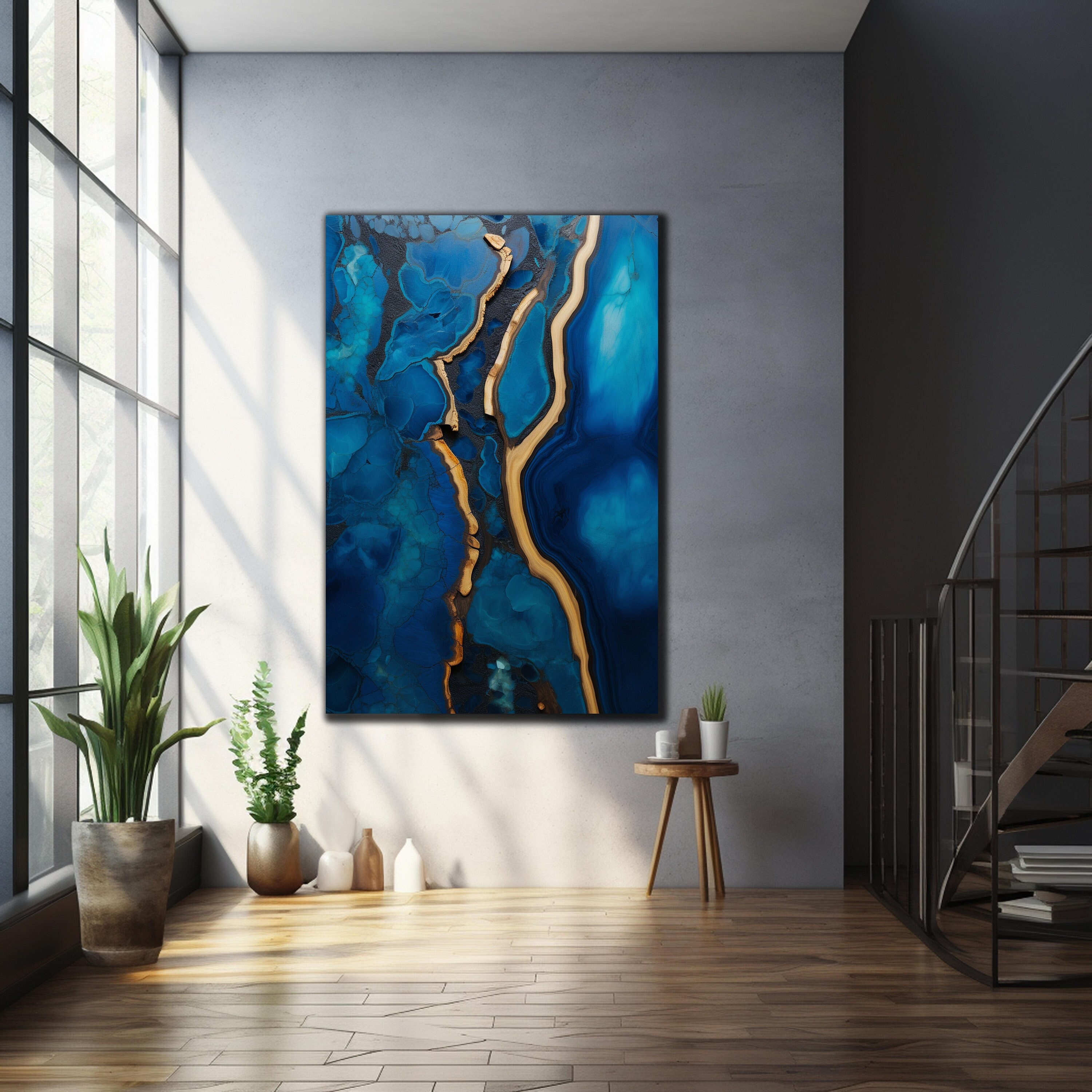 Glamorous Abstract Glass Wall Art-glass Printing-large Wall Art ...