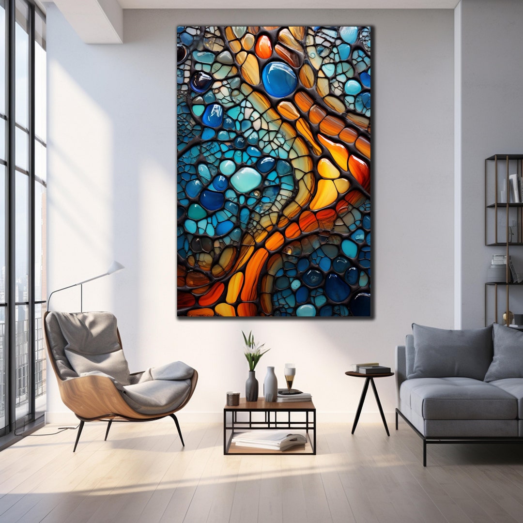 Stained Glass Print-tempered Glass Wall Art-glass Wall Decor-glass ...