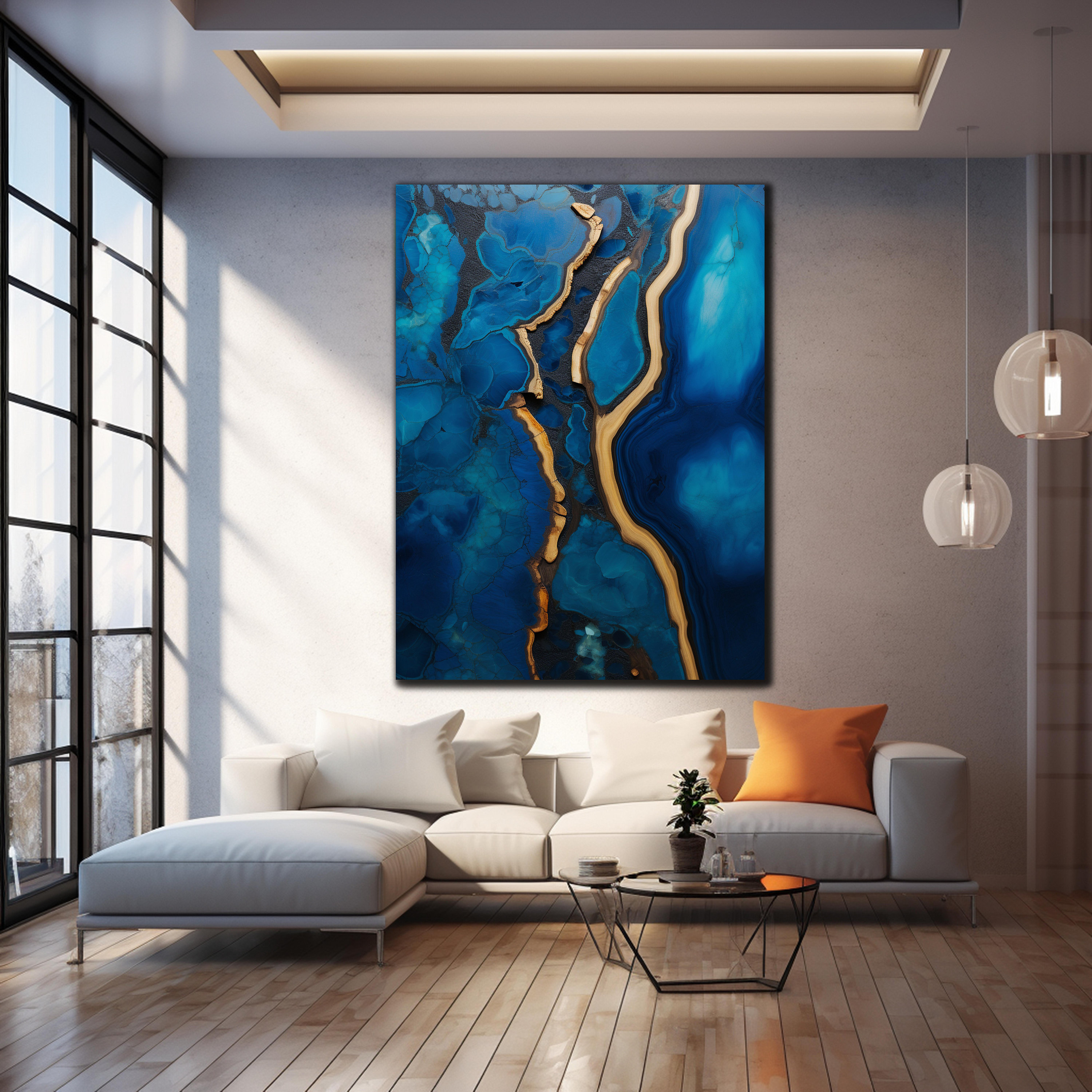 Glamorous Abstract Glass Wall Art-glass Printing-large Wall Art ...