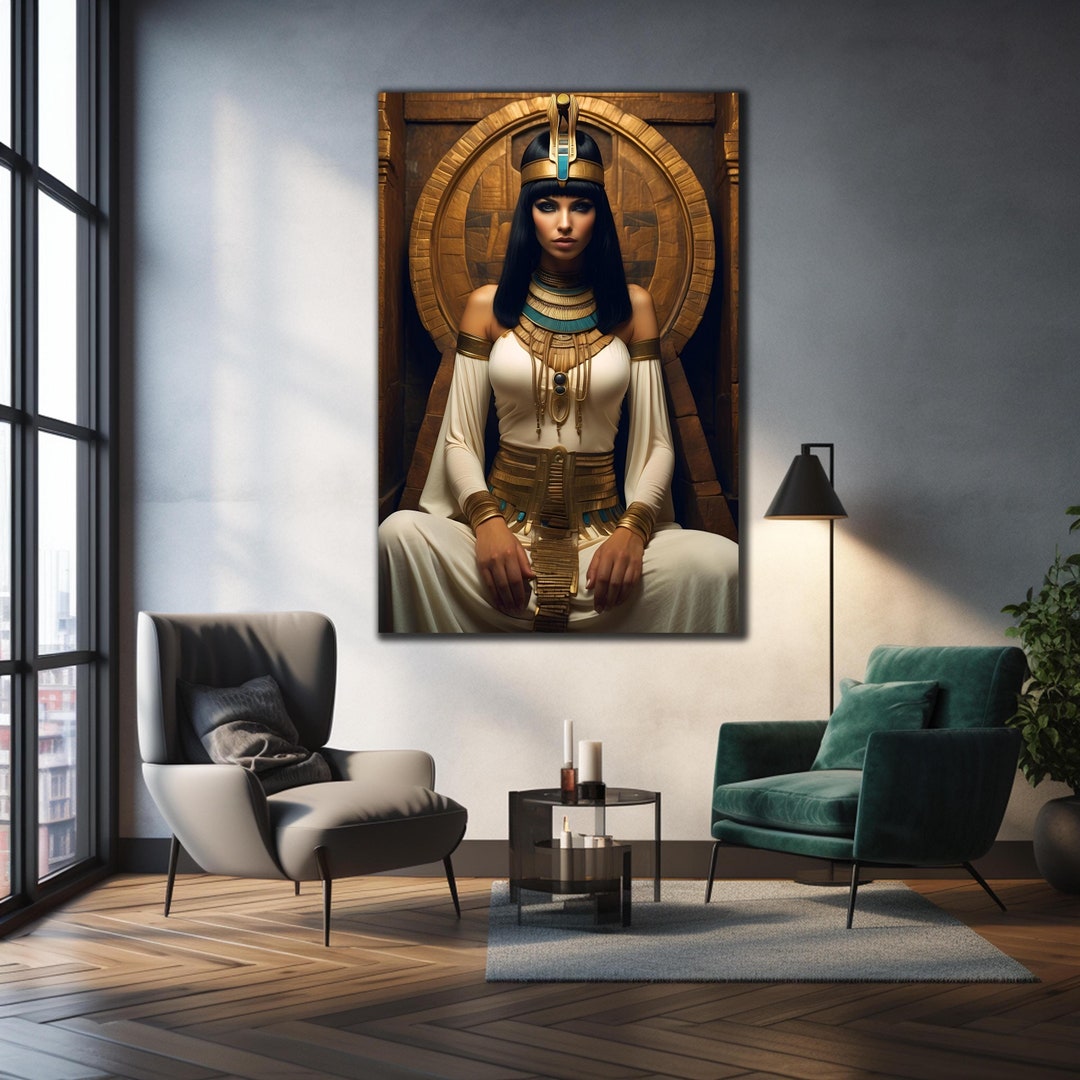 Cleopatra Wall Art-egyptian Queen-egyptian Cleopatra-egyptian Goddess ...