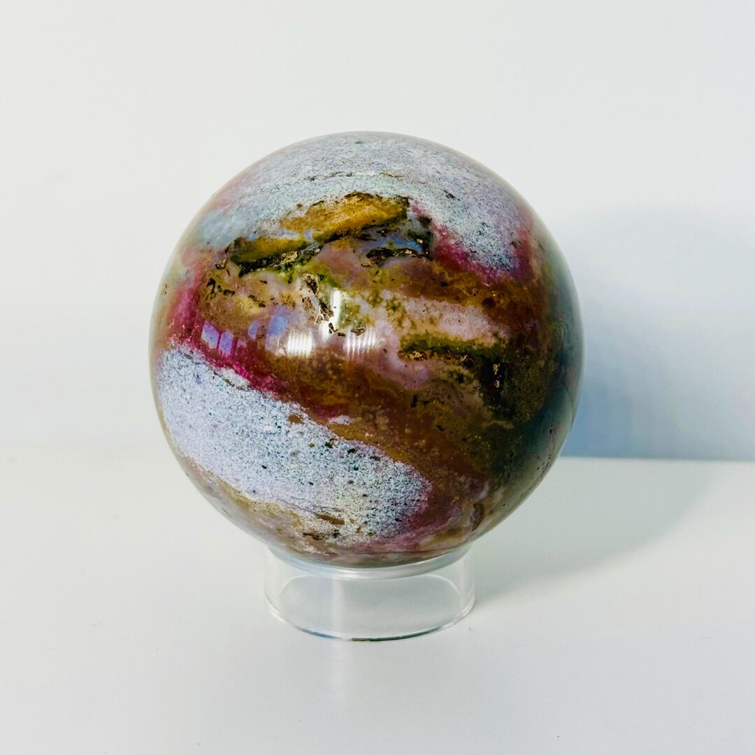 Shadowfire Polychrome Jasper Sphere – 0.7 Lbs - Etsy