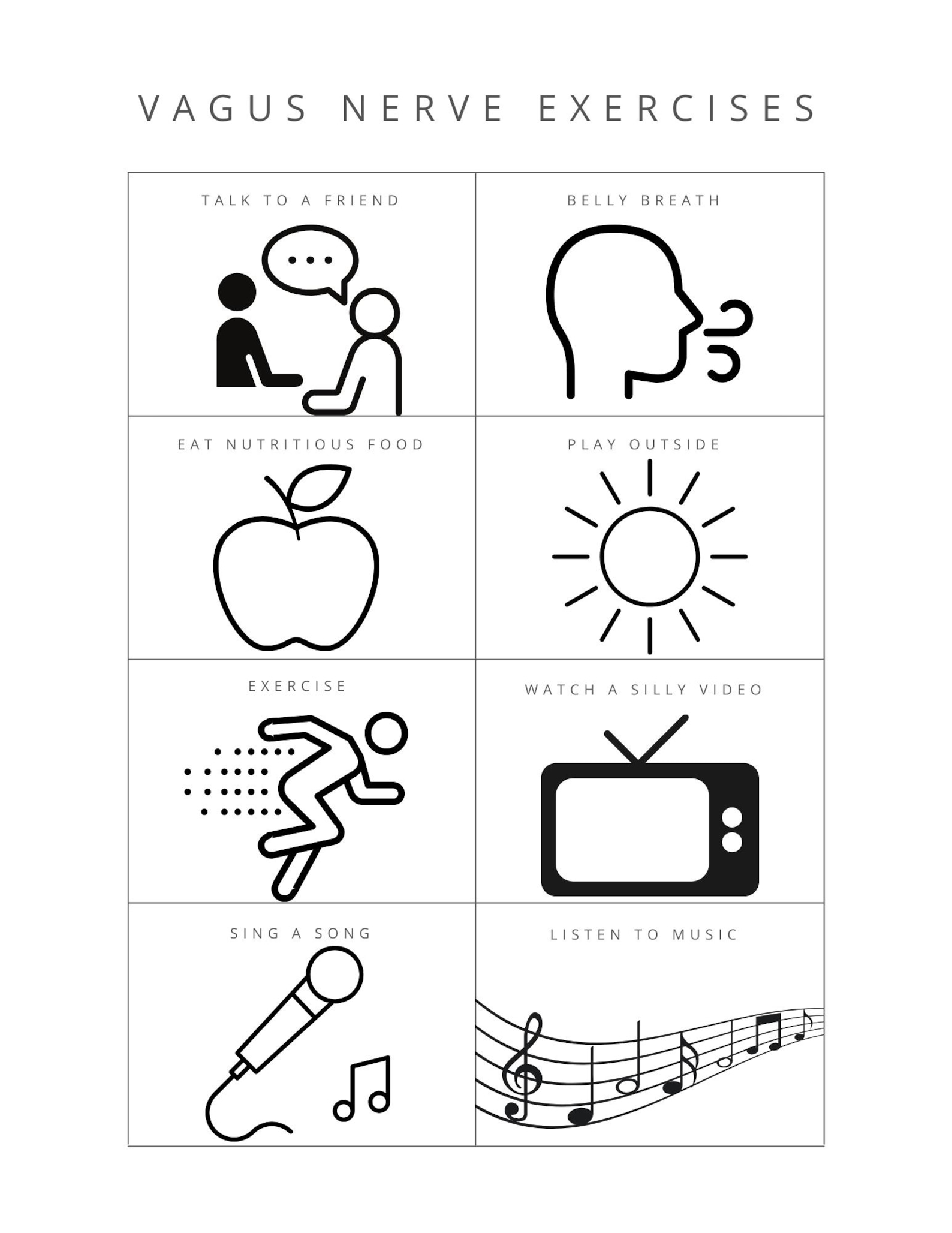 Polyvagal Theory Therapy Handout, for Kids - Digital Download - Etsy