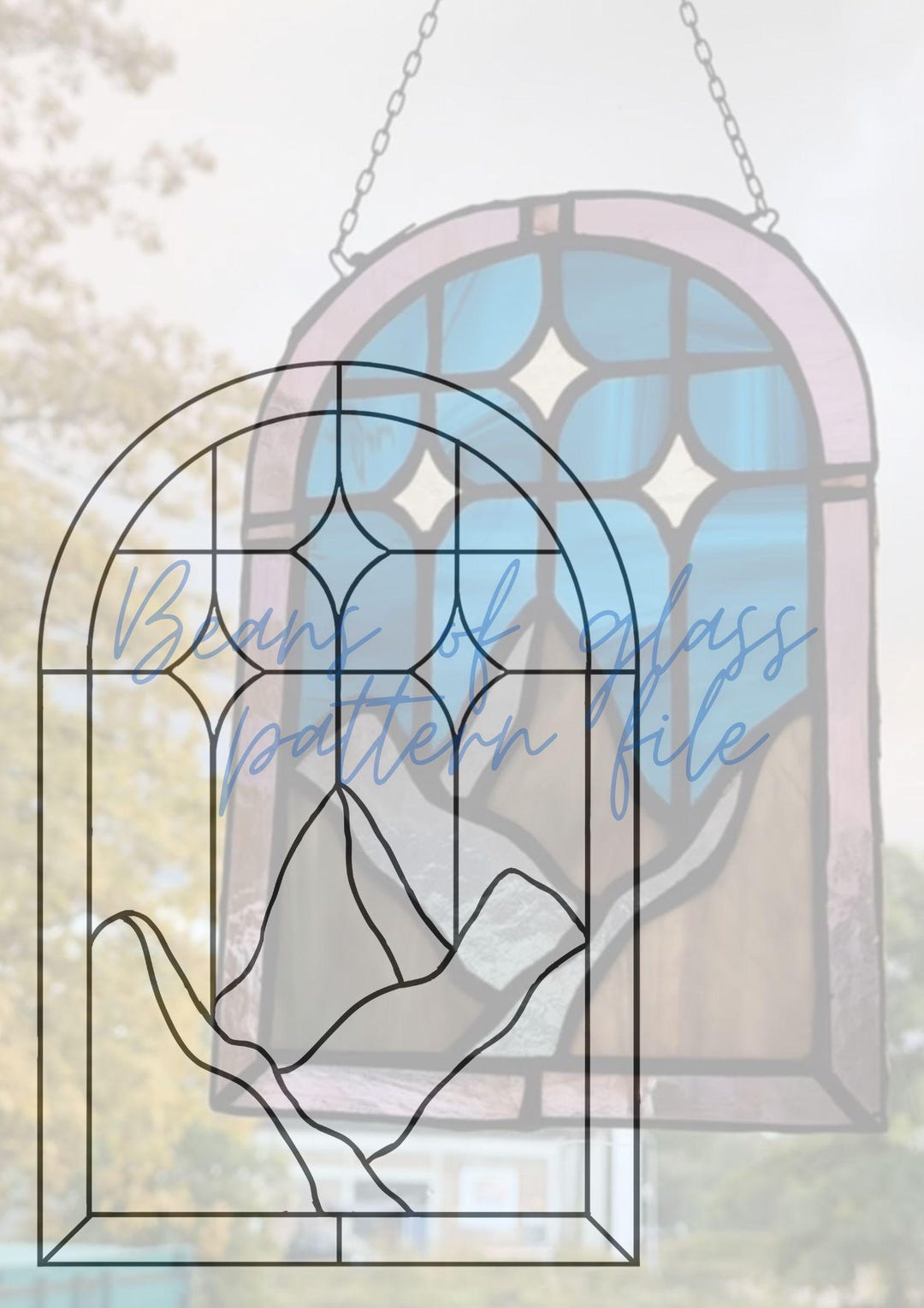 Velaris Stained Glass Pattern - SVG/PNG/PDF - Etsy