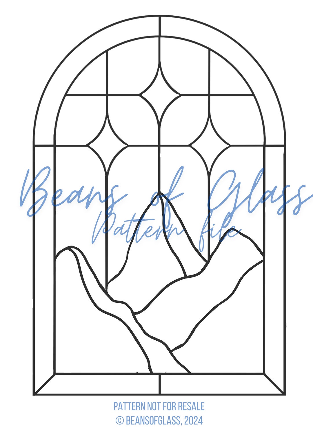Velaris Stained Glass Pattern SVG/PNG/PDF - Etsy Canada