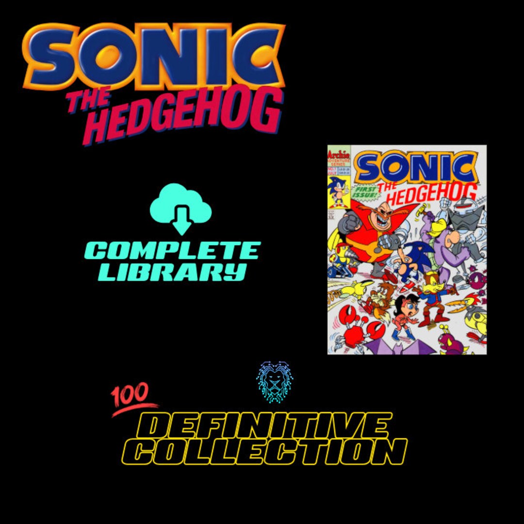 Sonic the Hedgehog Archie Comic Complete Digital Collection - Etsy