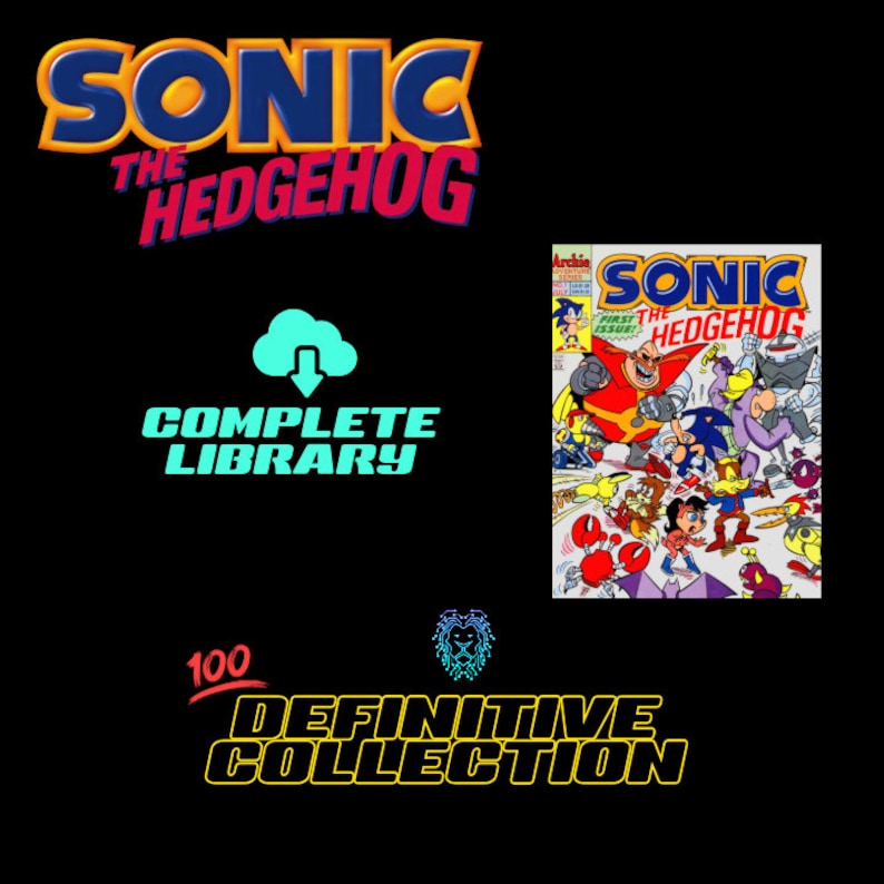 Sonic the Hedgehog Archie Comic Complete Digital Collection - Etsy