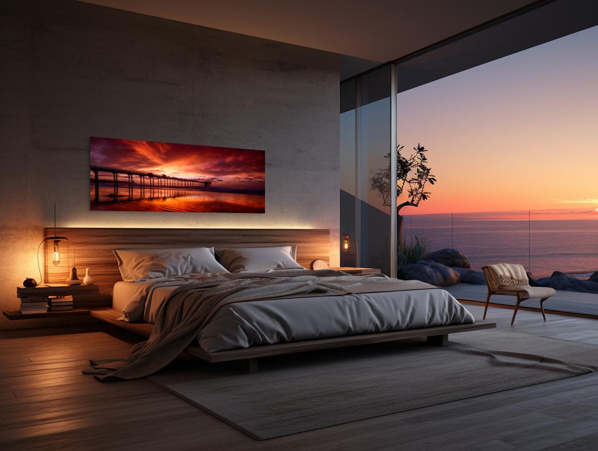 Sunset Pier Wall Decor Landscape Photographyfine Wall Artacrylic and ...