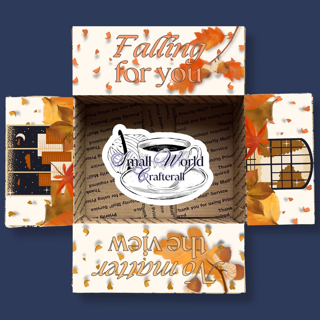 Fall Care Package Box Flaps, Long Distance Love (digital Download PDF ...