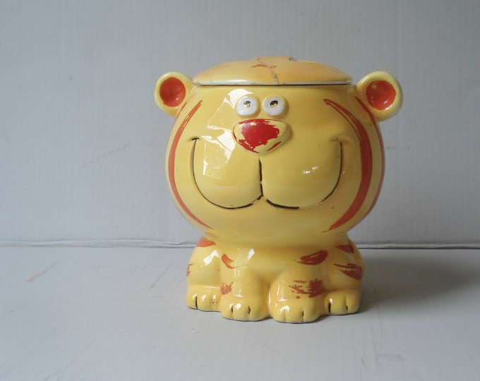 Holt Howard Cookie Jar - 1973 - Smiling Tiger - Etsy
