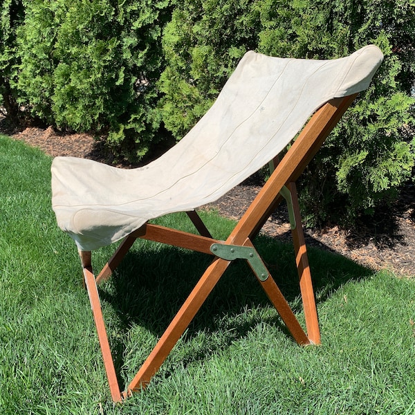 Vintage Camp Chair - Etsy