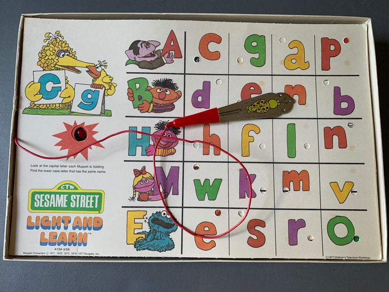 Light and Learn Vintage Learning Game Milton Bradley - Etsy