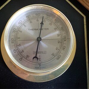 Vintage Thermometer, Hygrometer, Barometer on Wood by Springfield - Etsy