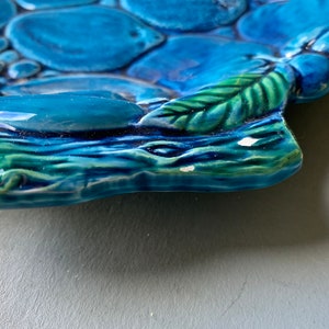Choose Your Vintage Inarco Pottery Piece - Shiny Green and Blue - Etsy
