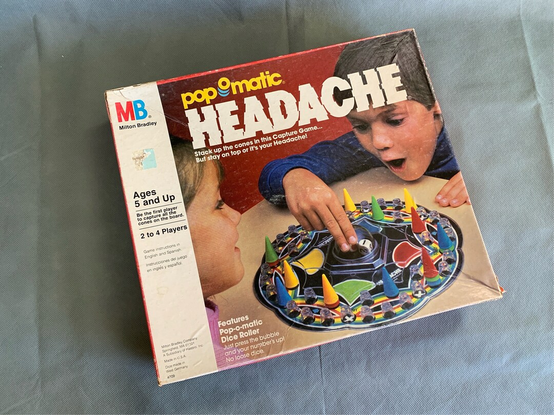 Headache Game - 1986 - Complete - With Working Pop-o-matic - Etsy