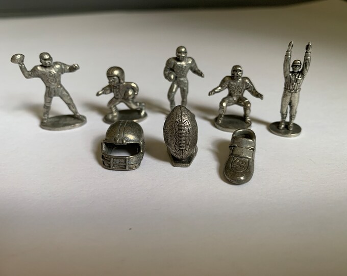 Complete Set of NFL Monopoly Pieces - Early 2000s - Etsy