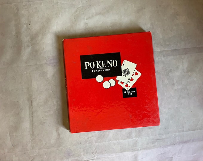 Vintage Pokeno Game Complete Good Condition - Etsy