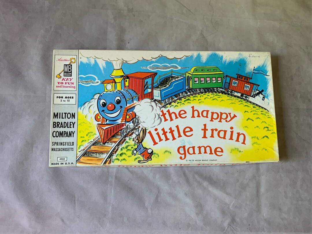The Happy Little Train Game - 1957 Milton Bradley - Etsy
