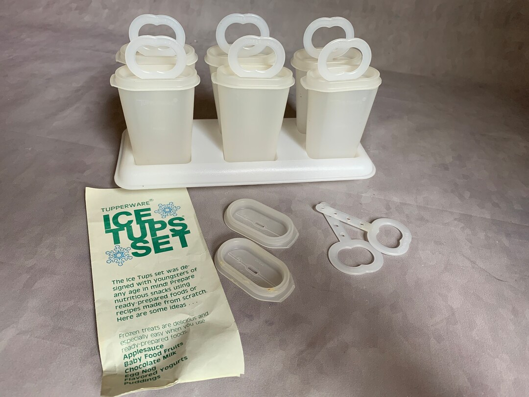 Tupperware Ice Tups Set 1970s Ice Pops Maker for Small Hands - Etsy Canada