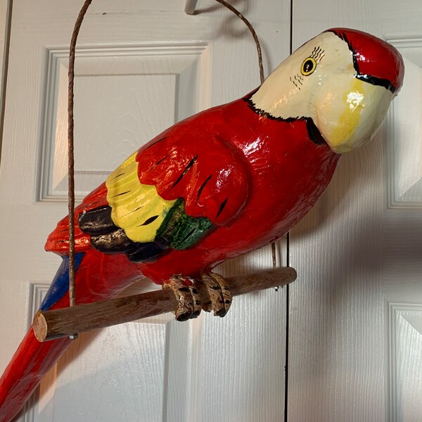 Paper Mache Bird - Etsy