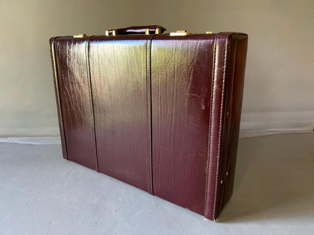 Stunning Briefcase - Gold Hardware - Combination Locks - Etsy