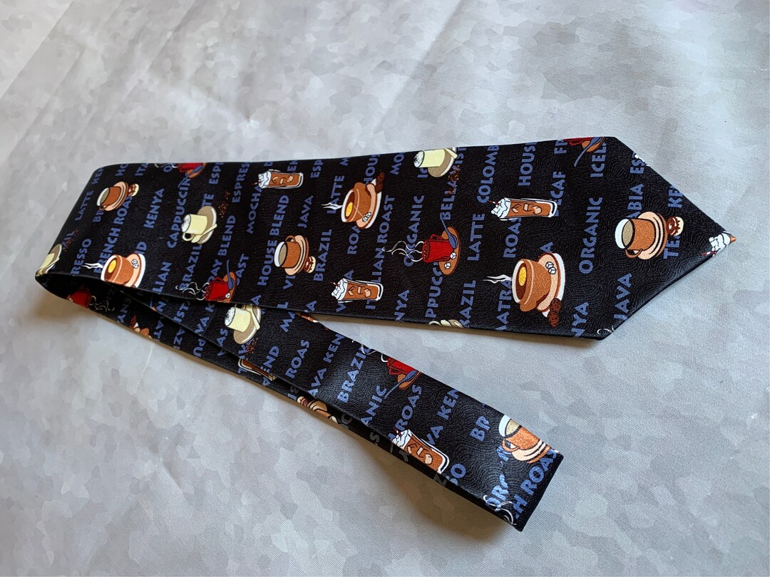 Coffee Lover's Necktie by Ralph Marlin - Etsy