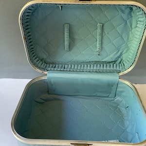 Turquoise Train Case With Blue Interior - Etsy