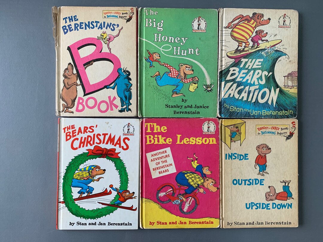 Set of 6 Berenstain Bears Books Hardback 1960s and 1970s - Etsy