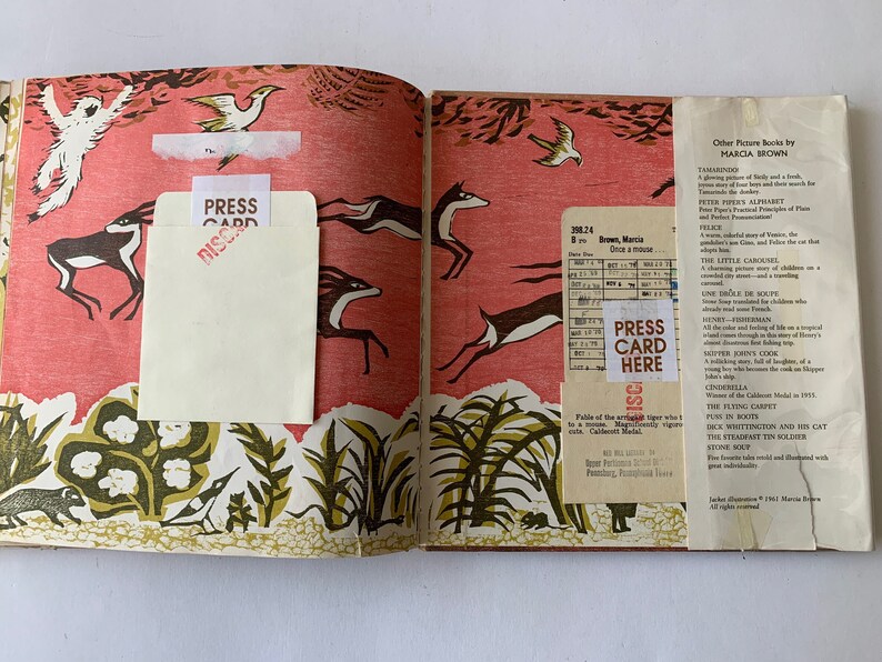 Vintage Children's Book Once a Mouse... From 1961 - Etsy