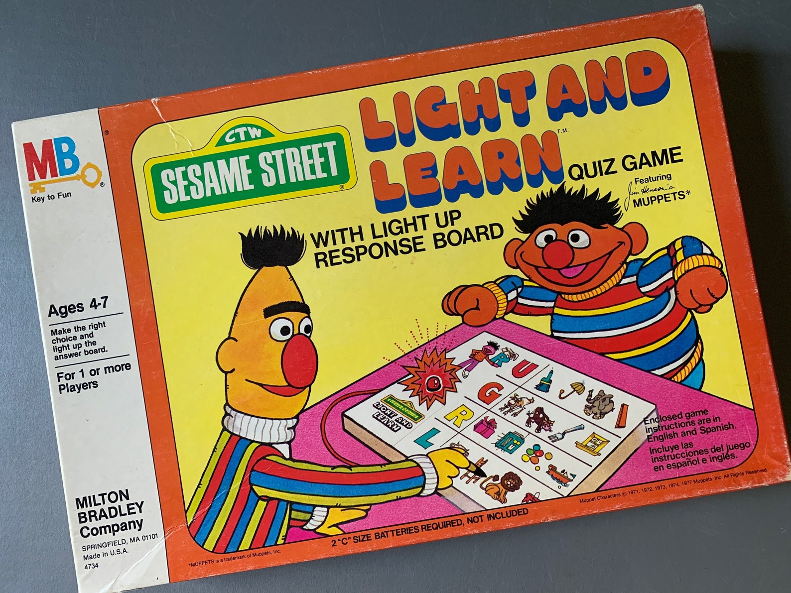 Light and Learn Vintage Learning Game Milton Bradley - Etsy