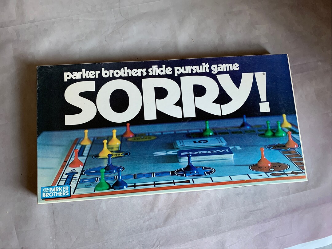 Sorry Vintage Board Game 1972 Complete Very Good Condition - Etsy