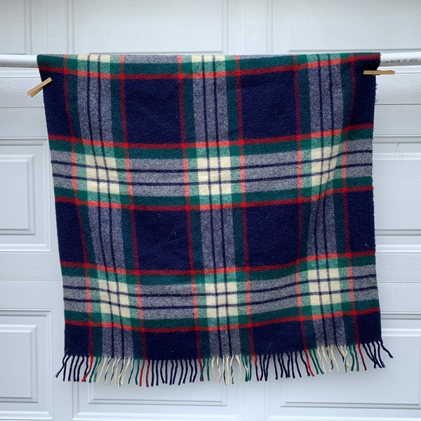 Plaid Wool Throw - Etsy