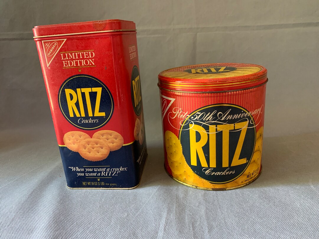 Choose Your Ritz Cracker Tin - 1987 Collectible Storage Box - Etsy