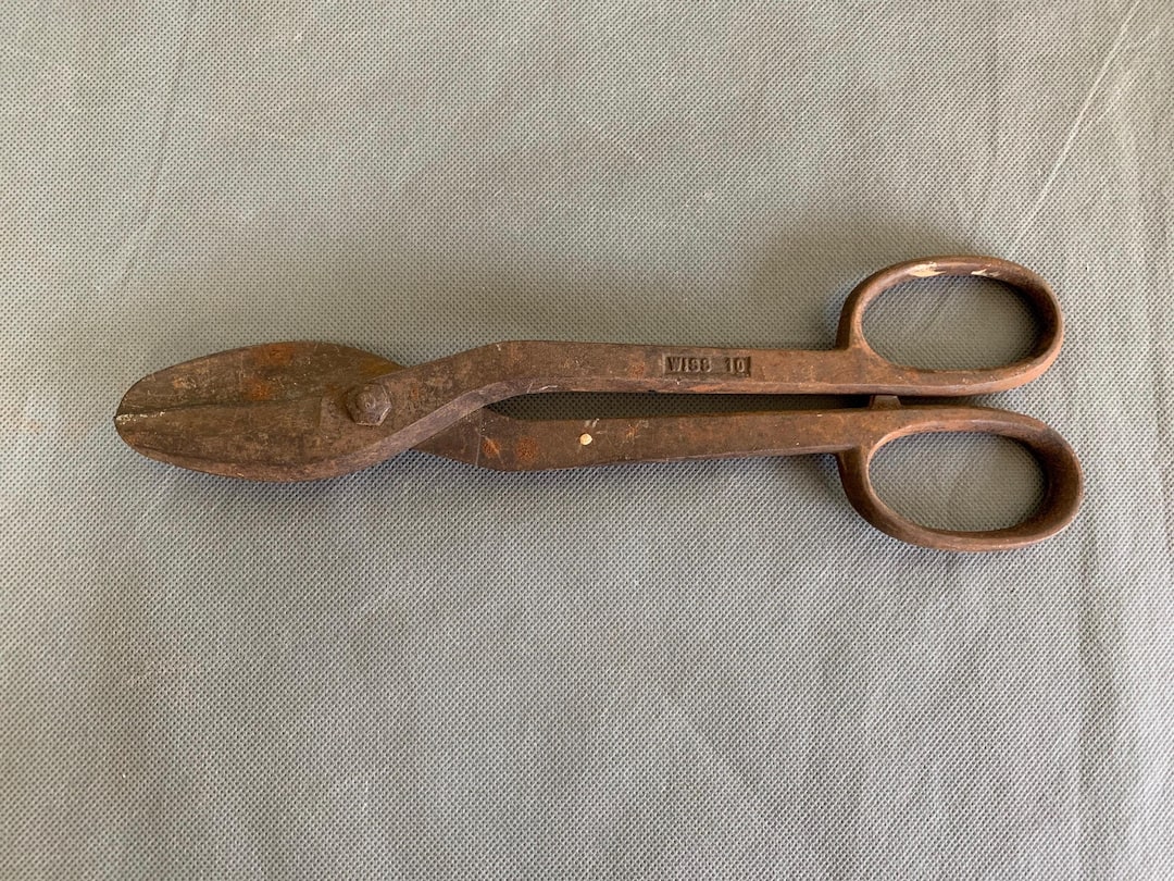Vintage 11 Inch Wiss Tin Snips - Forged Steel Shears - Made in USA - Etsy