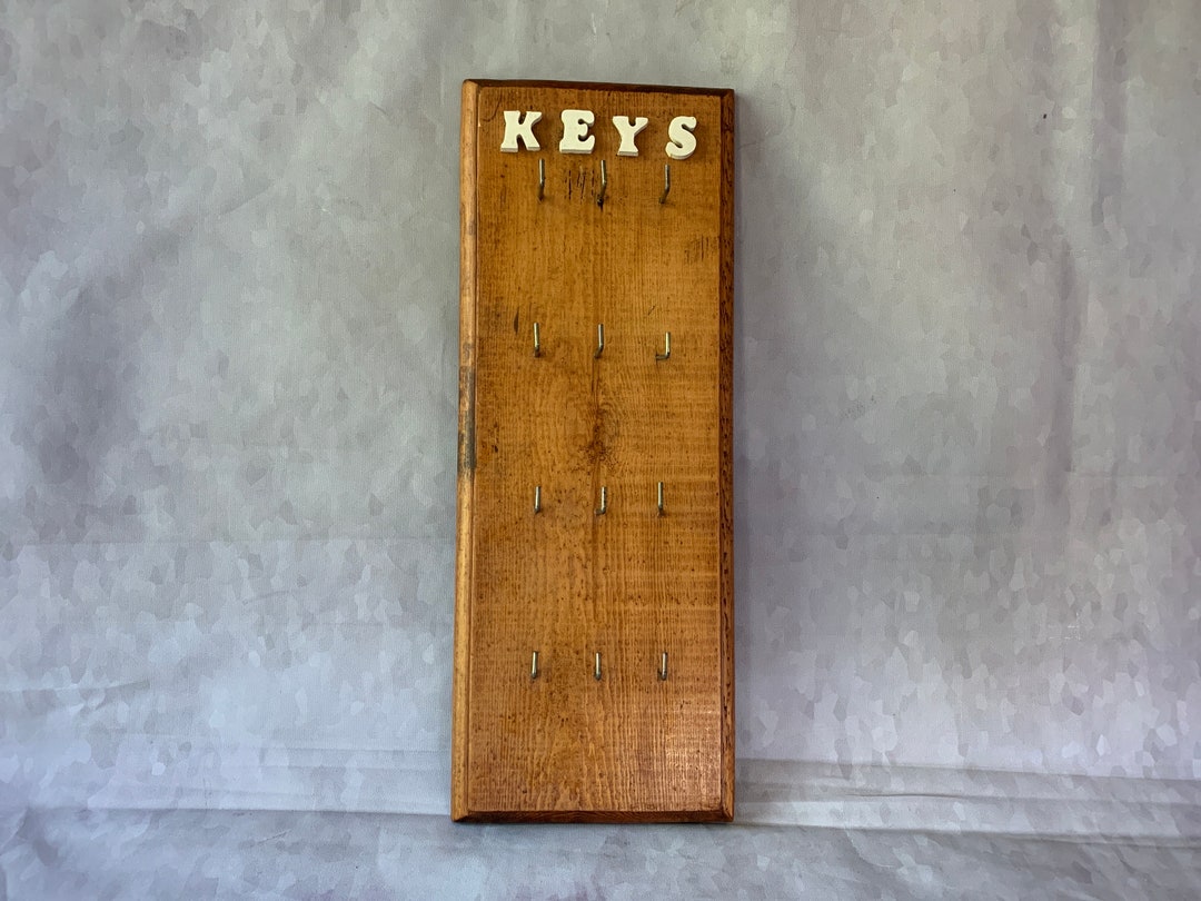 Key Holder Cute 1980s Curvy Letters Space for 12 Keys - Etsy