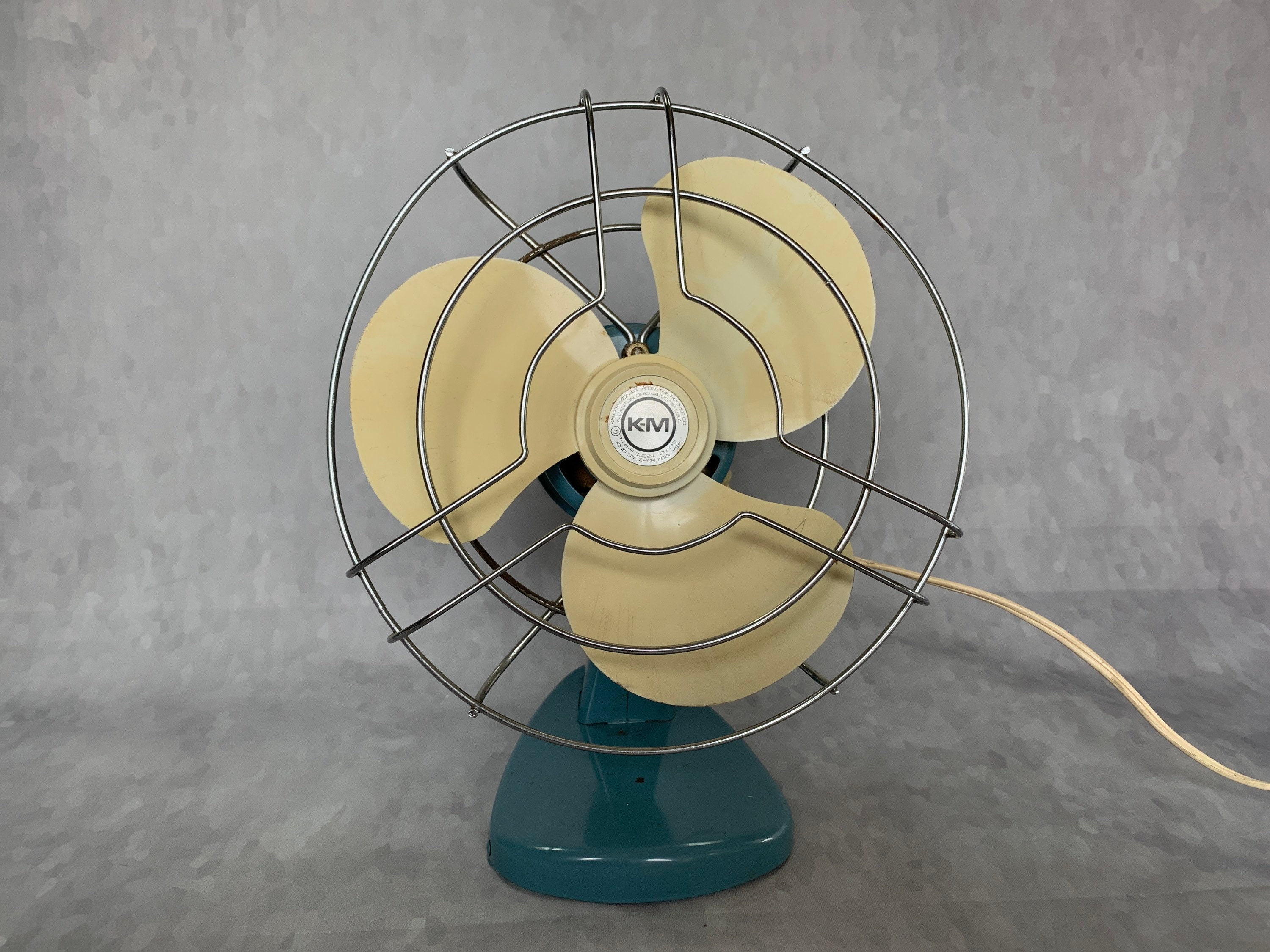 Vintage Fan All Metal Body Great Color Working - Etsy
