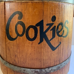 Rustic Vintage Cookie Container by Spaulding and Frost 1950s - Etsy