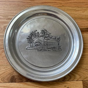 Large Collection of Pewter Items - Set of 6 Platters and Plates - Etsy